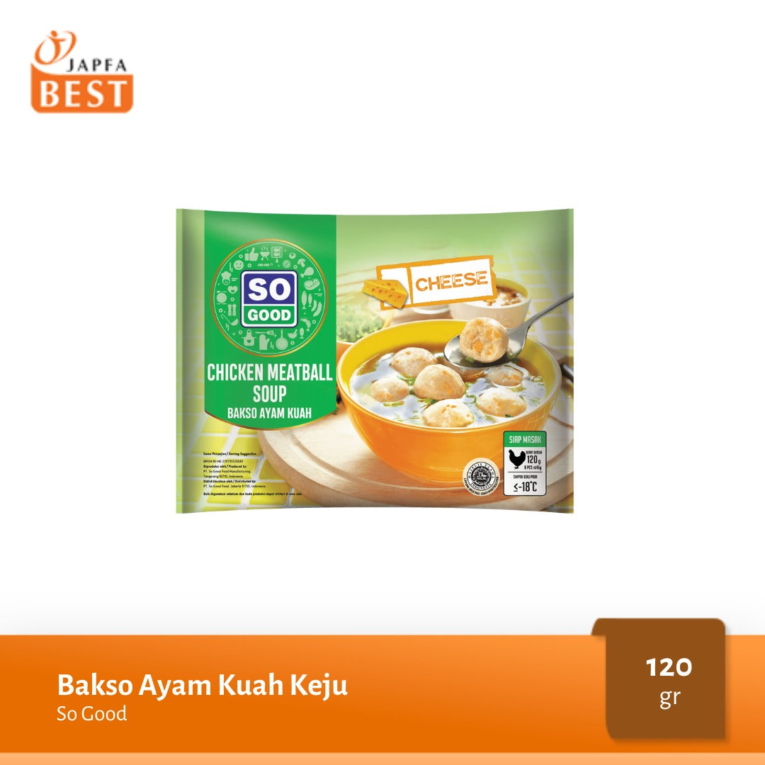 Bakso Ayam Kuah Keju So Good 120 gr – Japfa Best Online