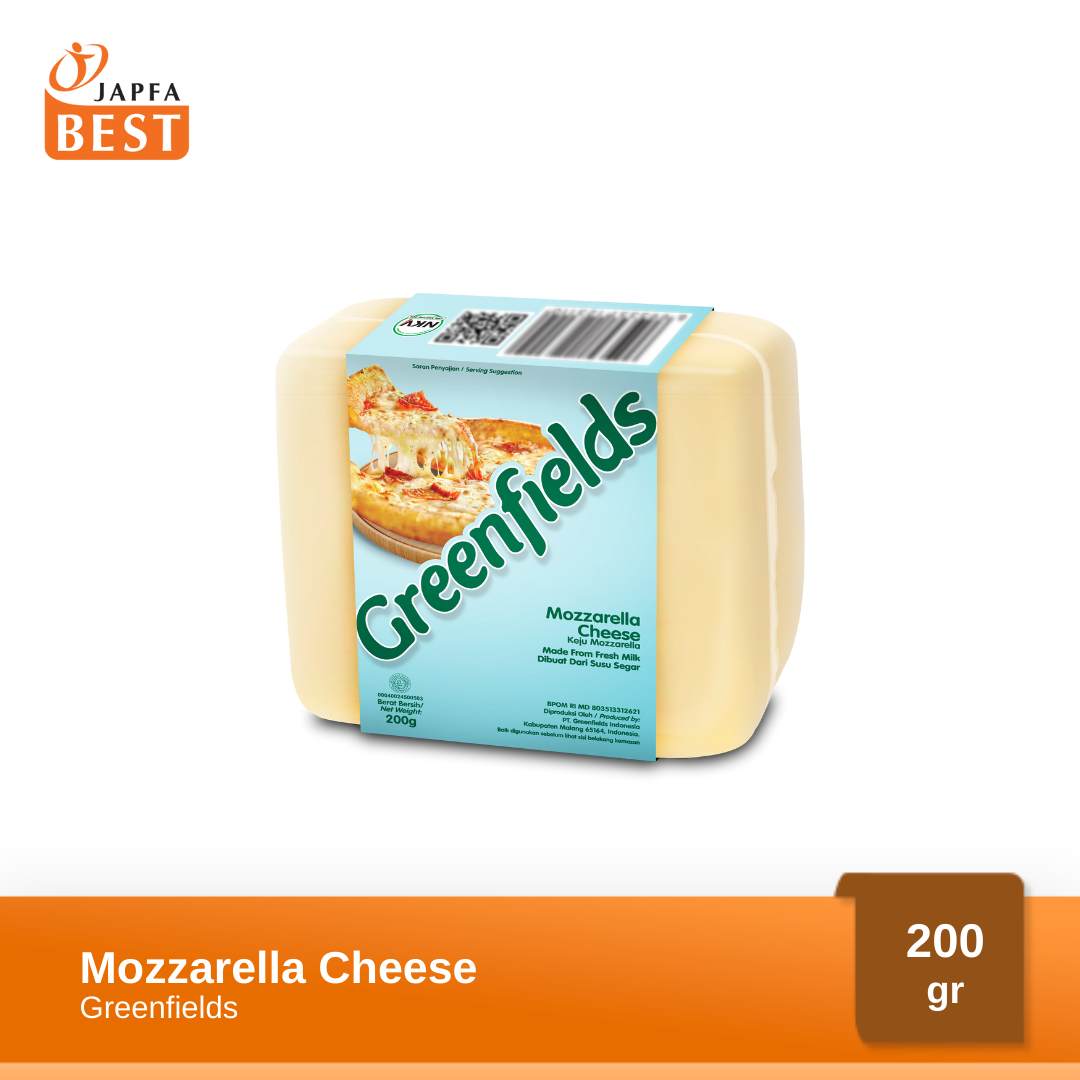 Keju Mozarella Block Greenfields 200 gr – Japfa Best Online